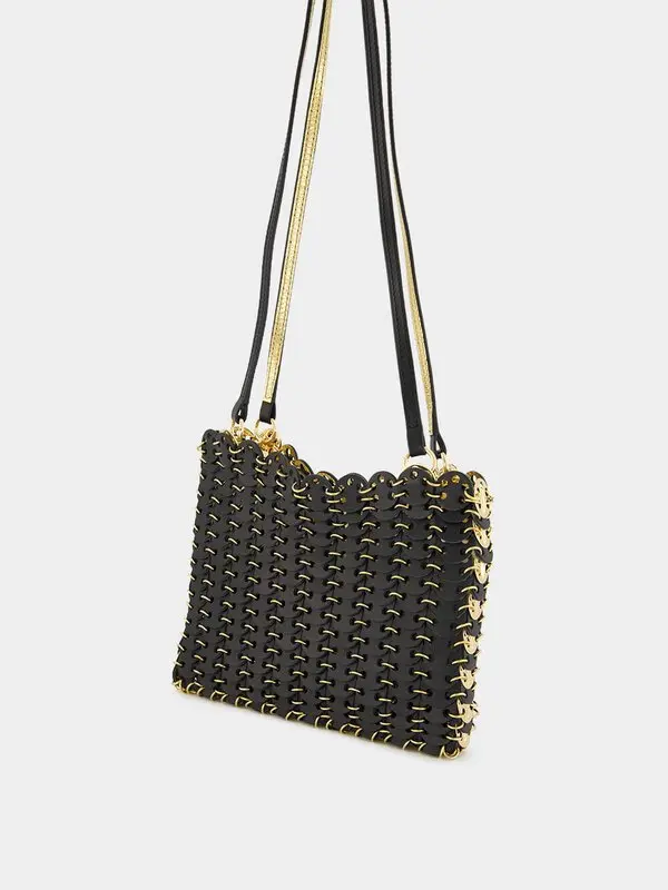 Rabanne 1969 Flip Bag In Leather - Black