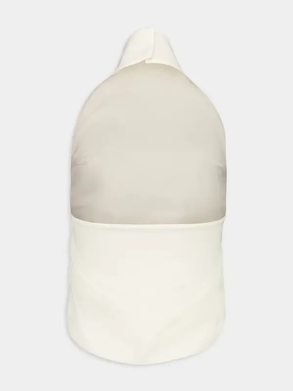 COURREGES Ellipse Mockneck Sleeveless Top - Cream