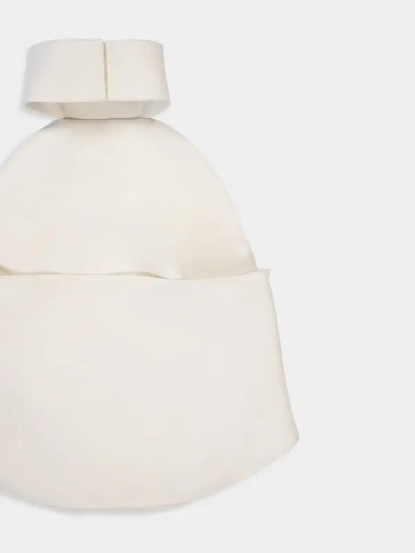 COURREGES Ellipse Mockneck Sleeveless Top - Cream