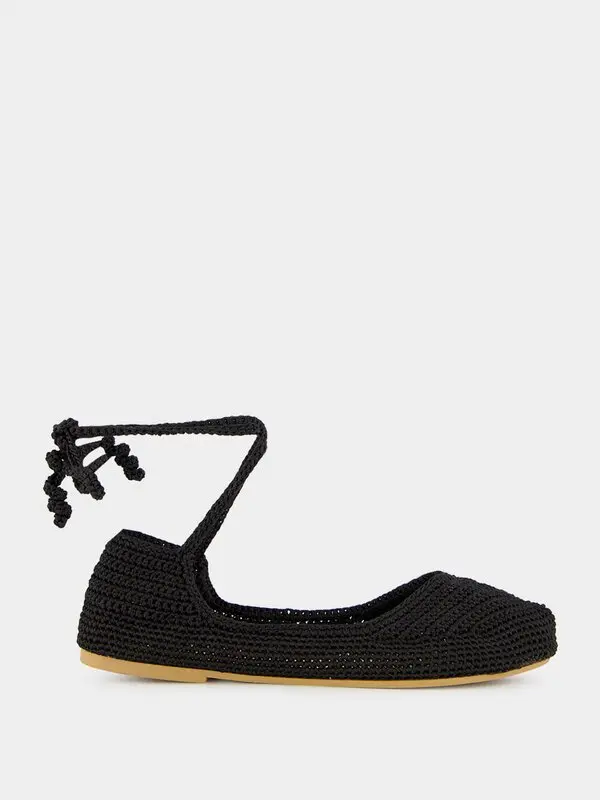 KASHURA High Crochet Ballerina - Black