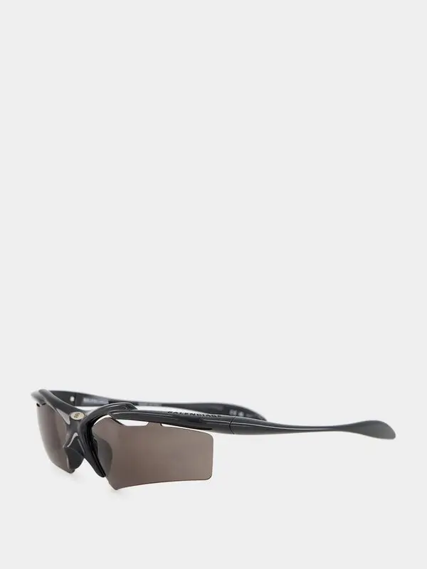 Balenciaga Turbo Rectangle Sunglasses - Black