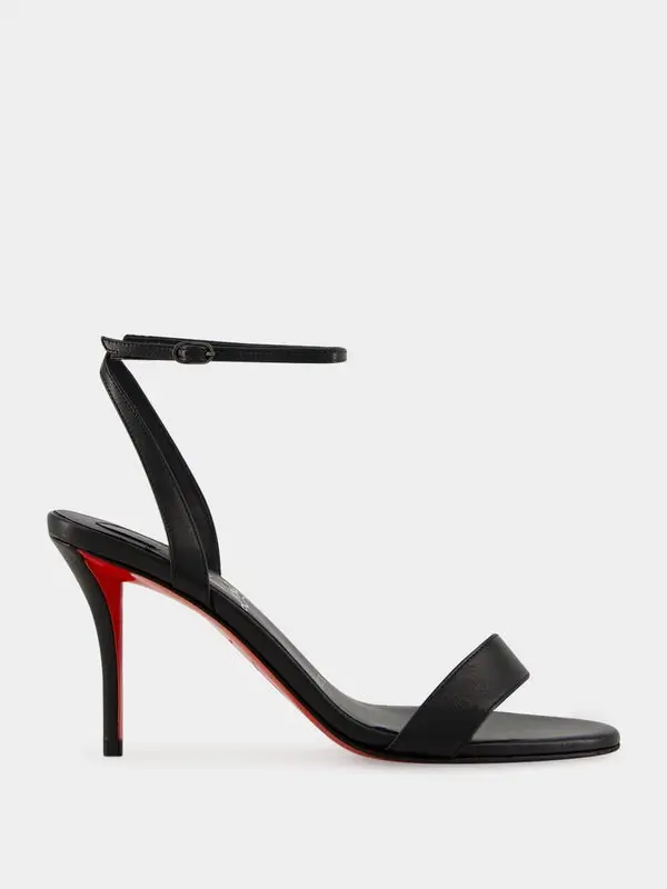 CHRISTIAN LOUBOUTIN Miss Z 80 Strappy Leather Sandals - Black