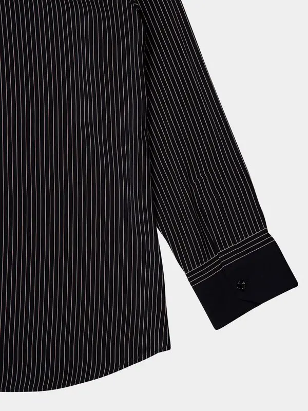 Saint Laurent Pinstriped Silk Shirt