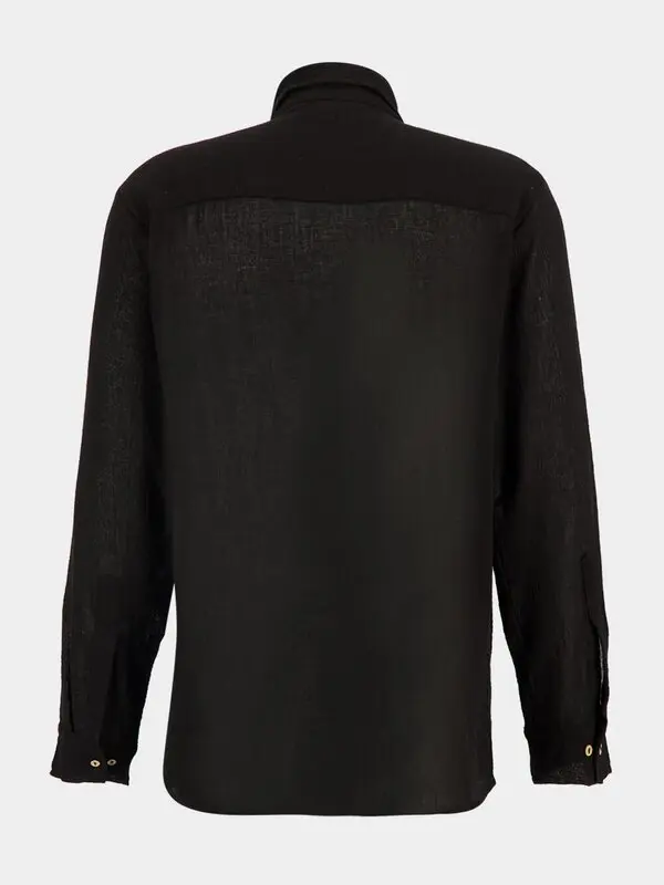Spiritum Tulum Balam Cotton Shirt - Black