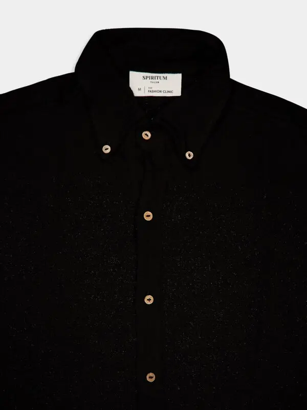 Spiritum Tulum Balam Cotton Shirt - Black