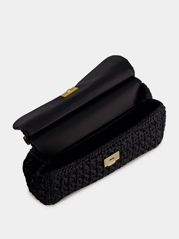 Dolce & Gabbana Sicily Crochet Mini Bag - Black