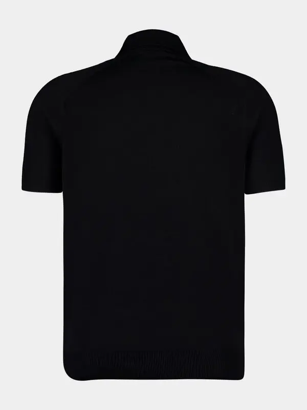 TOM FORD Merino Wool Fine Gauge Polo - Black