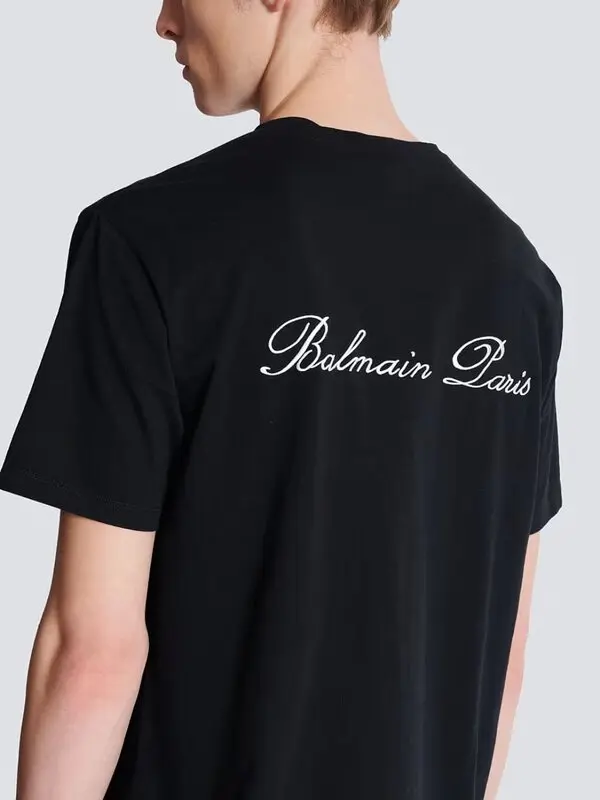 Balmain Embroidered Signature T-shirt
