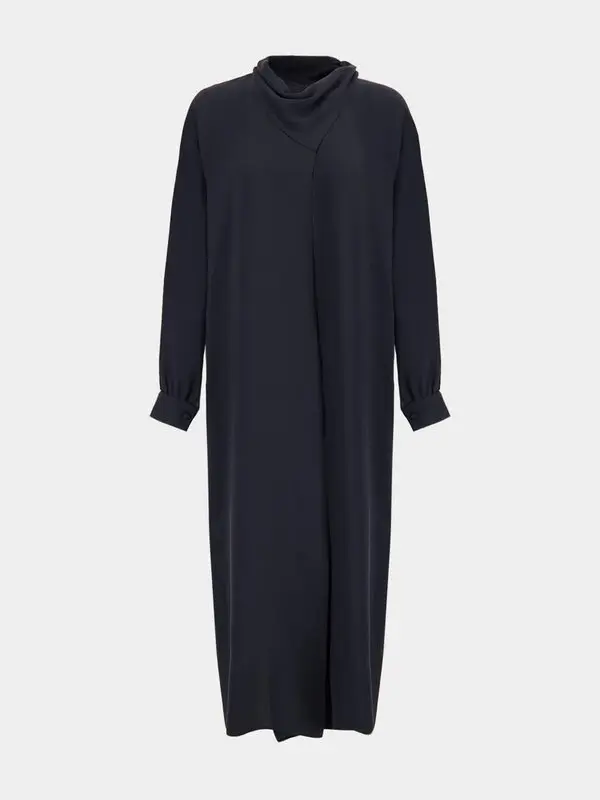 PAULA Irys Wrap Maxi Dress With Tie Neck