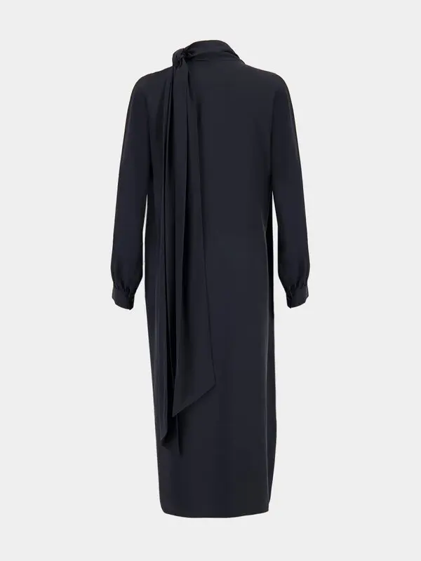PAULA Irys Wrap Maxi Dress With Tie Neck