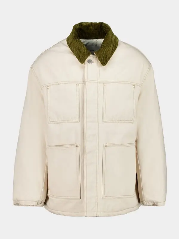 Ami Padded Worker Jacket - Cream