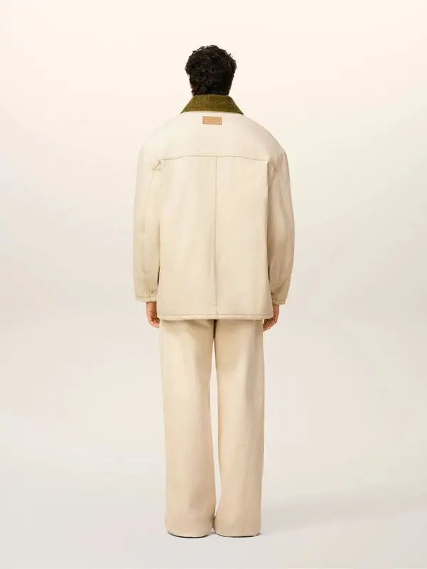 Ami Padded Worker Jacket - Cream