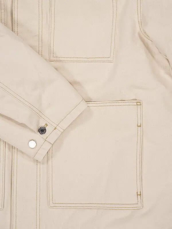 Ami Padded Worker Jacket - Cream