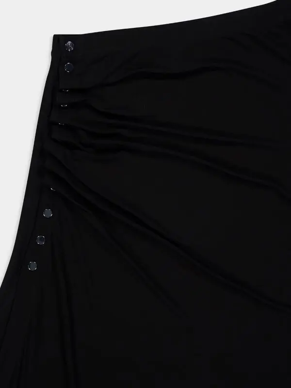 Rabanne Jersey Maxi Skirt - Black