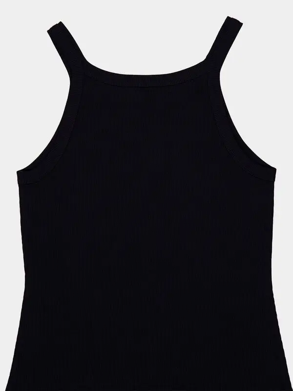 Fendi Cotton Jersey Tank Top - Black