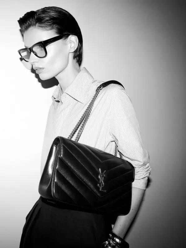 Saint Laurent Loulou Medium Matelassé Leather Bag