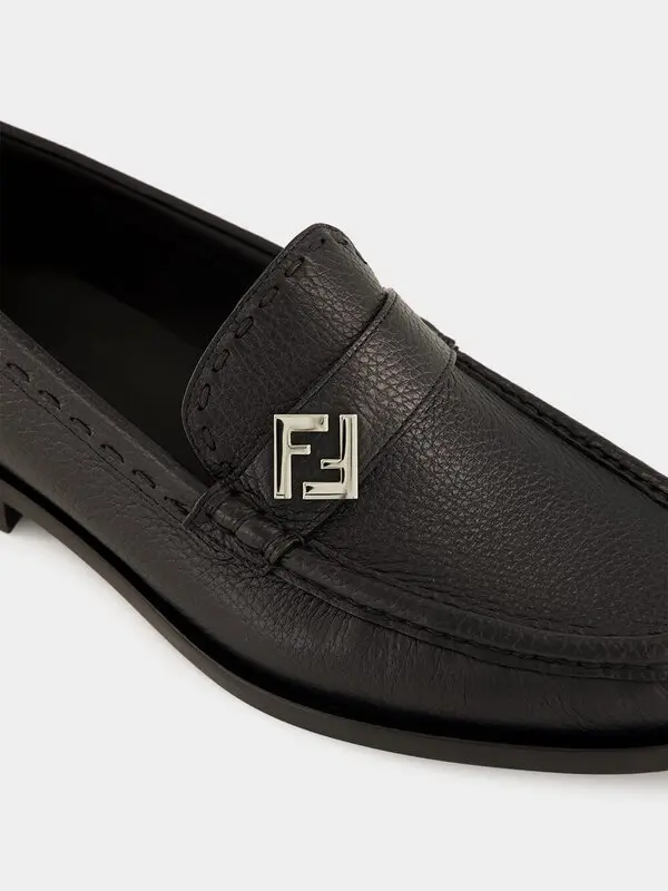 Fendi Ff Metal Selleria Loafers