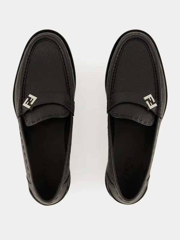 Fendi Ff Metal Selleria Loafers