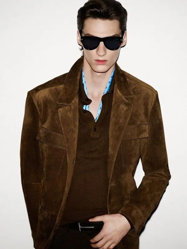 TOM FORD Slim Reversible T Leather Belt