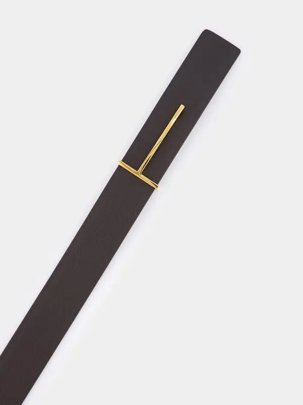 TOM FORD Slim Reversible T Leather Belt