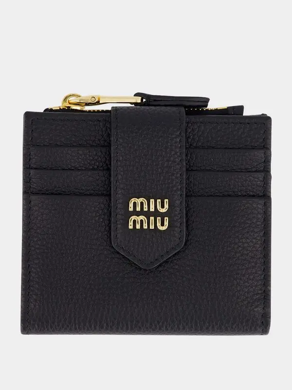 Miu Miu Small Leather Wallet - Black