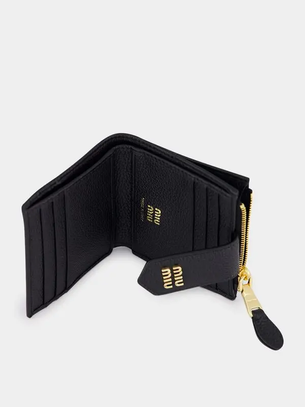 Miu Miu Small Leather Wallet - Black