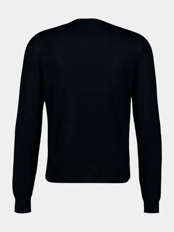 TOM FORD Wool Crew-neck Knitwear - Black