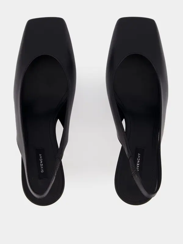 Givenchy Leather Slingbacks - Black