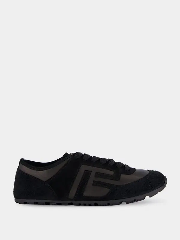 Balmain Racer 45 Leather Trainers - Black
