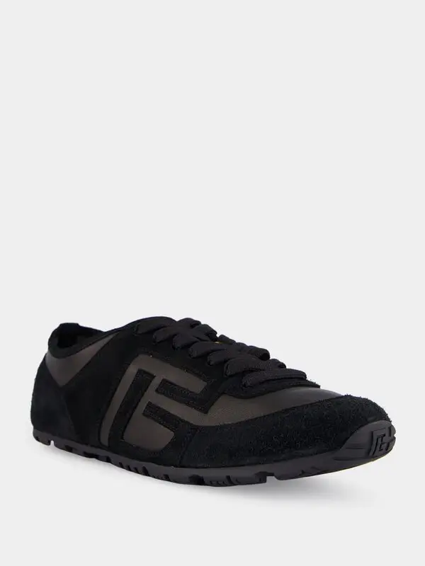 Balmain Racer 45 Leather Trainers - Black