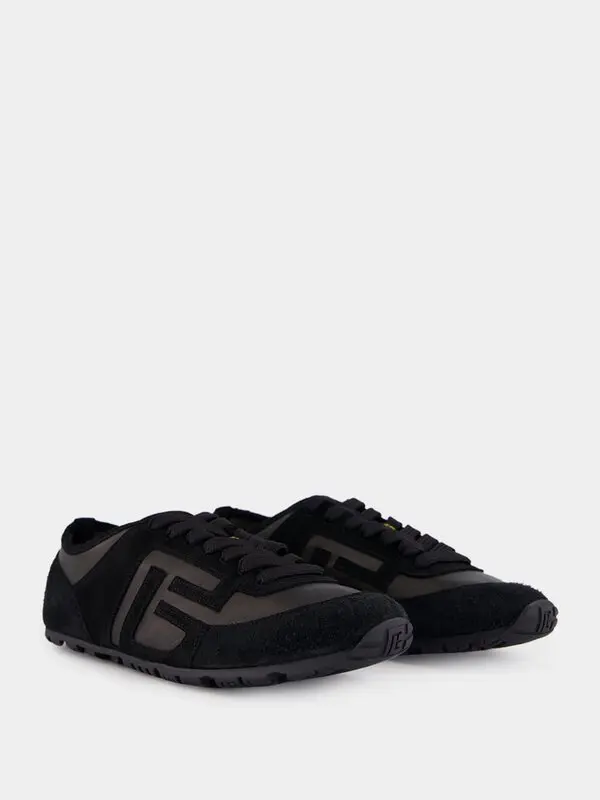 Balmain Racer 45 Leather Trainers - Black