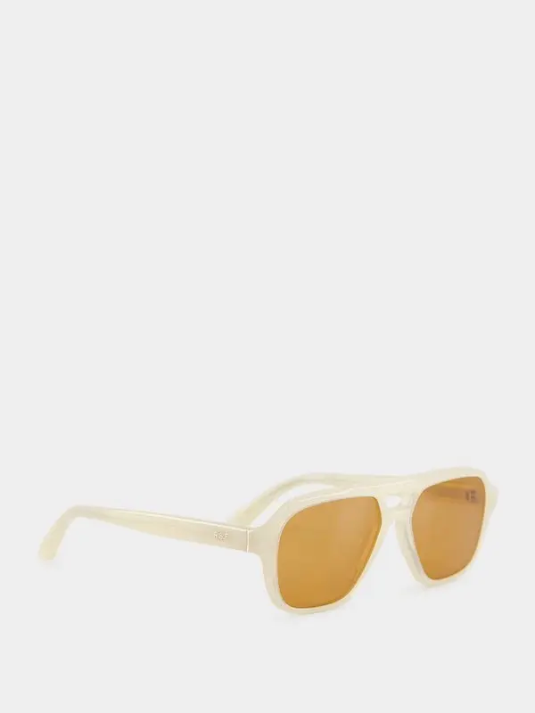 RETROSUPERFUTURE Maneval Cremoso Sunglasses - Cream