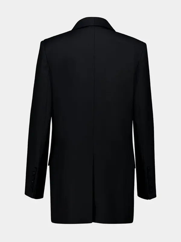 Nina Ricci Wool Gabardine Blazer - Black