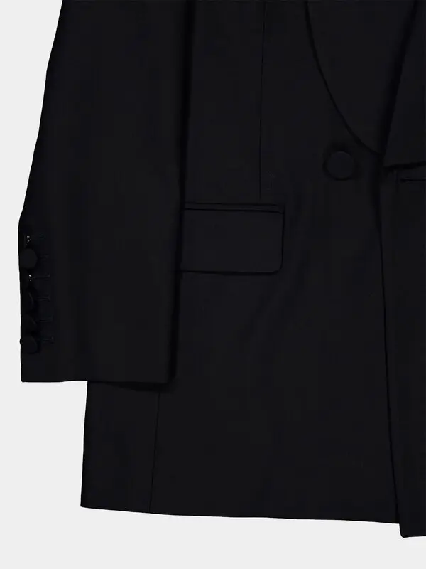 Nina Ricci Wool Gabardine Blazer - Black