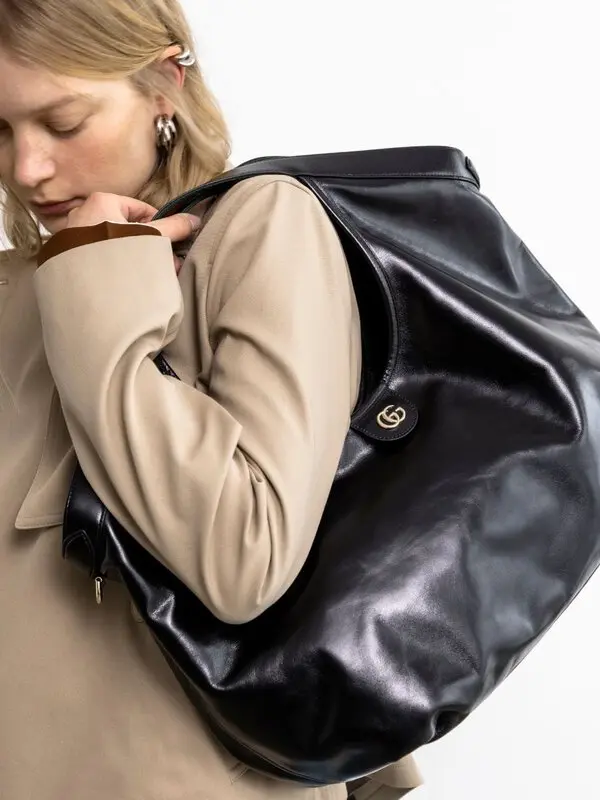 Gucci Giglio Large Tote Bag - Black