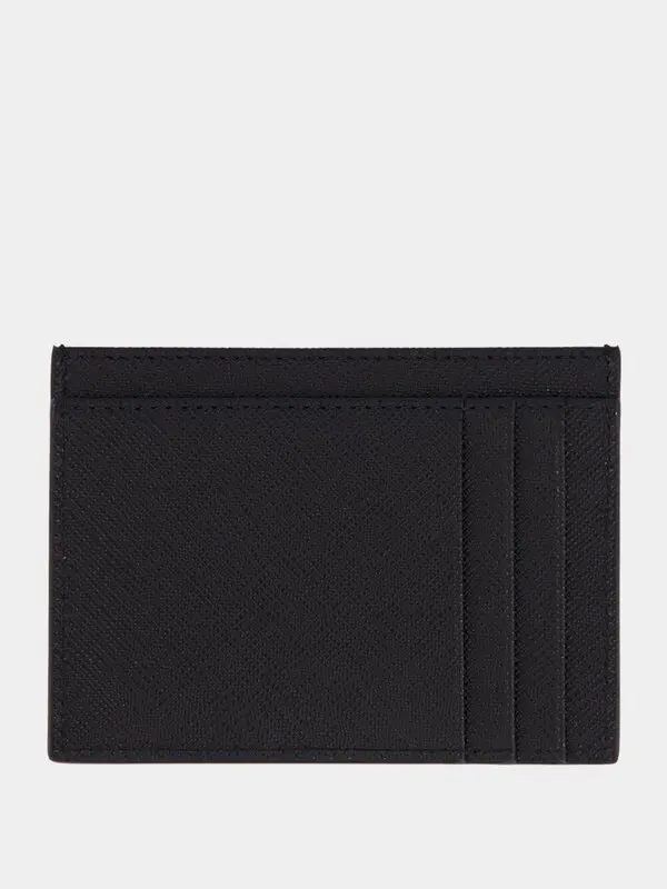 Prada Calf Leather Card Holder - Black
