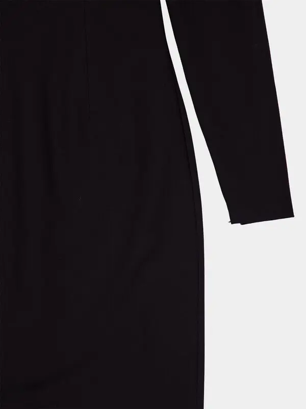 Roland Mouret Twist Drape Stretch Crepe Midi Dress
