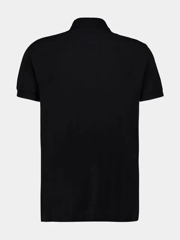 TOM FORD Regular Fit Short-sleeve Piqué Polo Shirt - Black