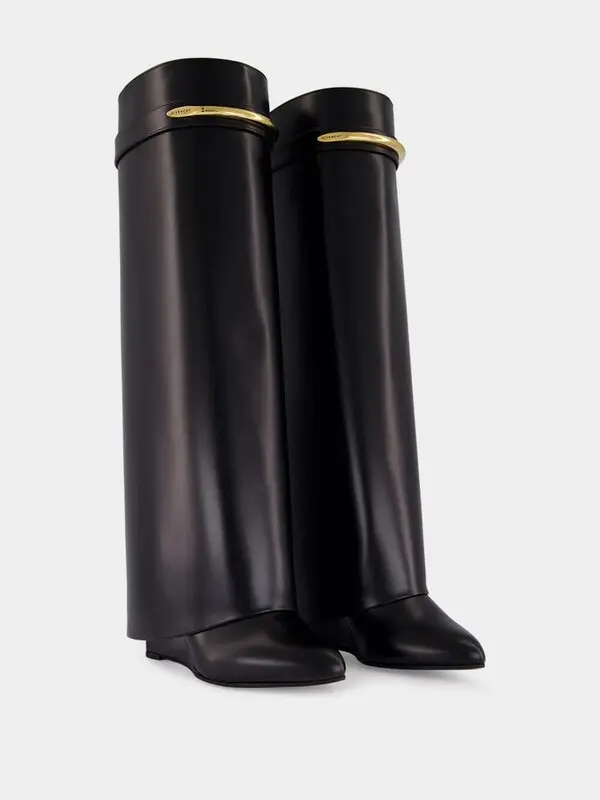 Givenchy Leather Shark Boots - Black