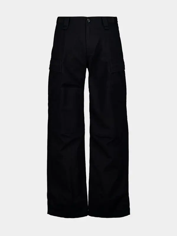 Balenciaga Cotton Straight-fit Cargo Pants - Black