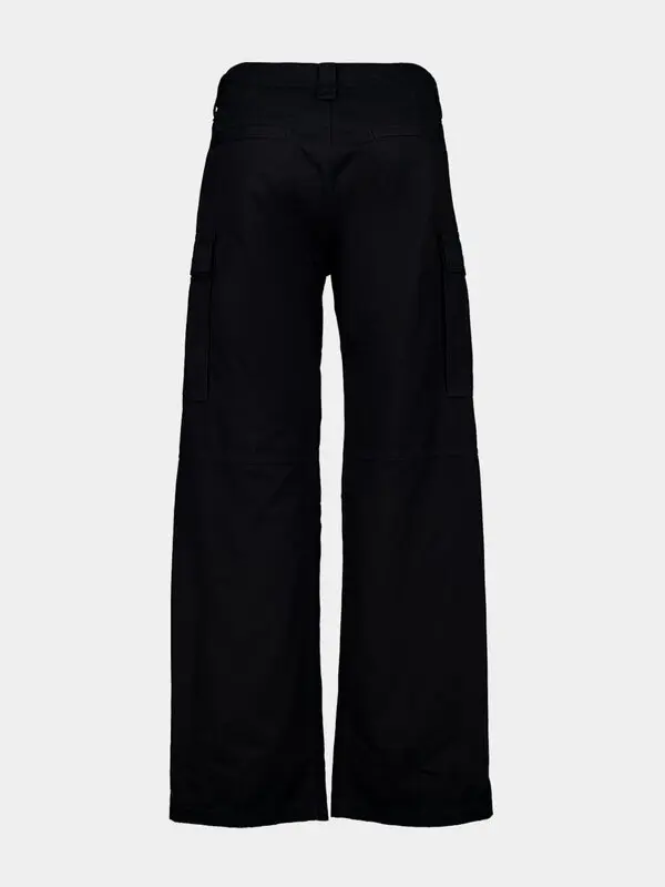 Balenciaga Cotton Straight-fit Cargo Pants - Black