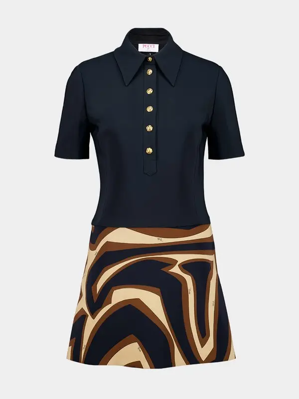 Emilio Pucci Labirinto Print Mini Dress