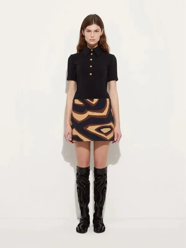 Emilio Pucci Labirinto Print Mini Dress - Black