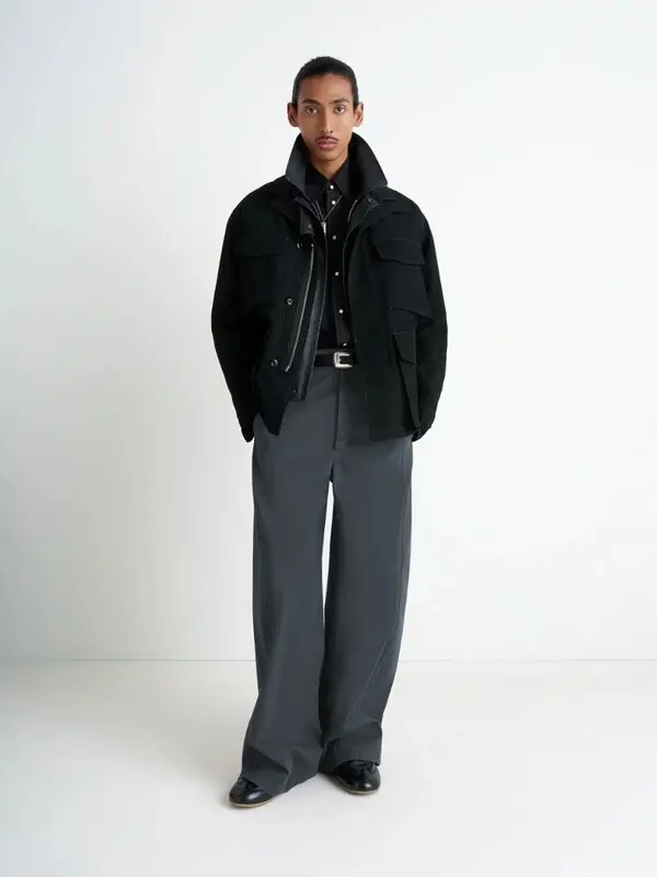 LEMAIRE Soft Wool Field Jacket - Black