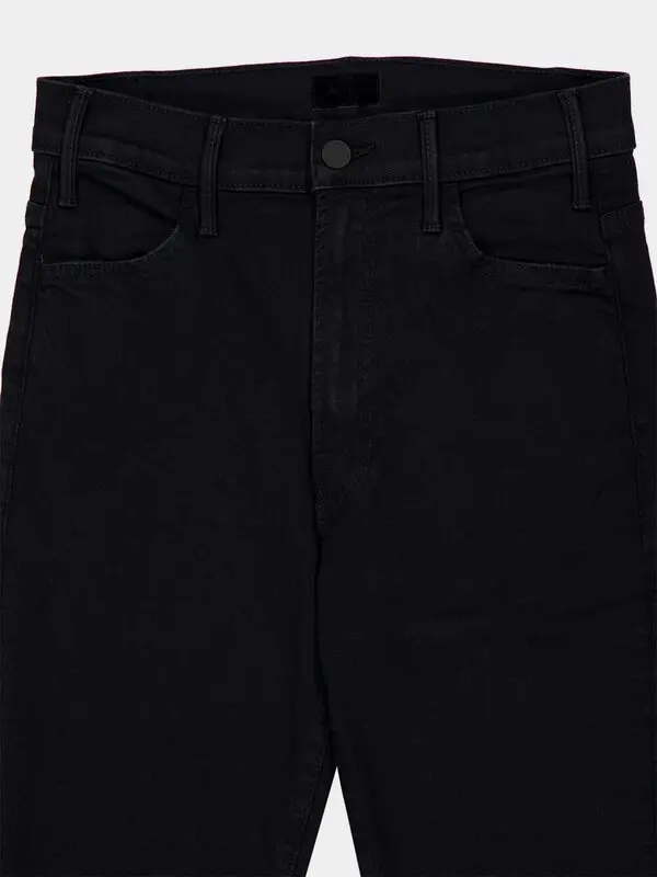MOTHER Bootcut Jeans In Not Guilty Wash - Black