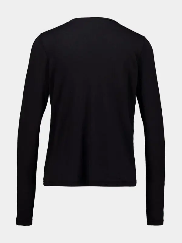 JAMES PERSE Long Sleeve Deep V-neck T-shirt