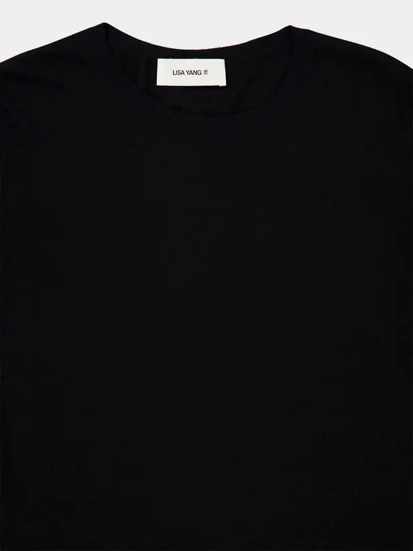 LISA YANG Ari Cashmere T-shirt - Black