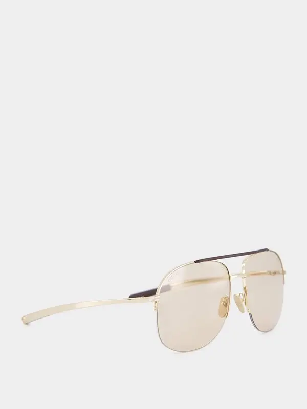 Gucci Metal Navigator Sunglasses