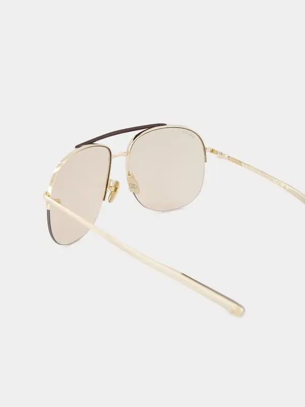 Gucci Metal Navigator Sunglasses