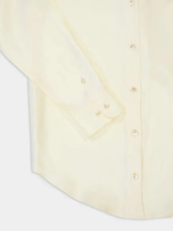 PAULA Silk Twill Shirt - Cream